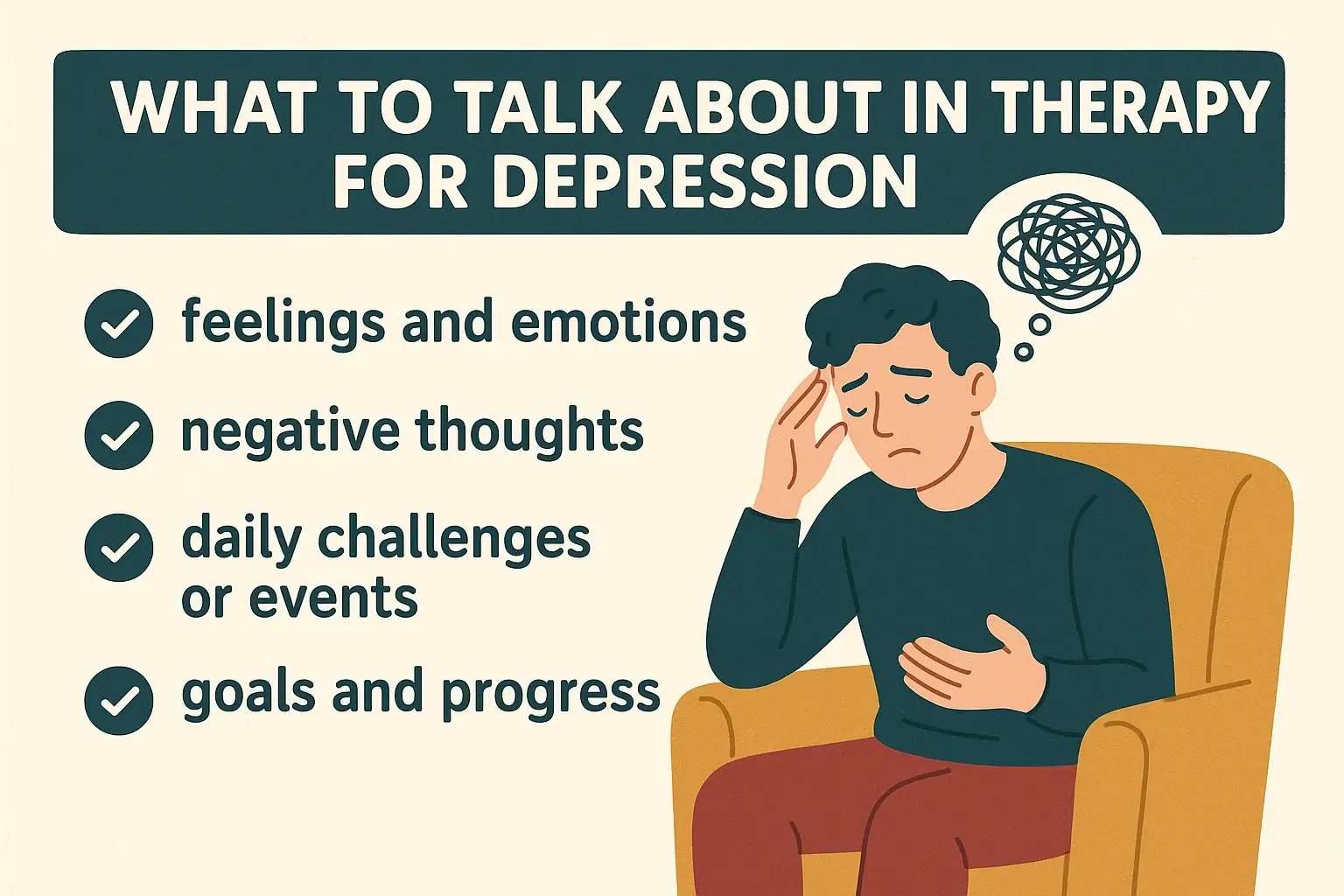 What to Talk About in Therapy for Depression | Gendrics